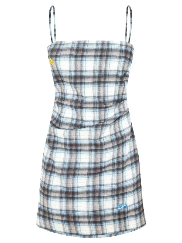 Acne Studios Check Dress - Gray