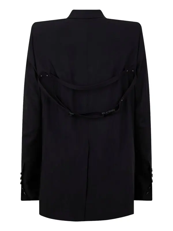 Rick Owens Hollywood Dirt Tailored Blazer - Black