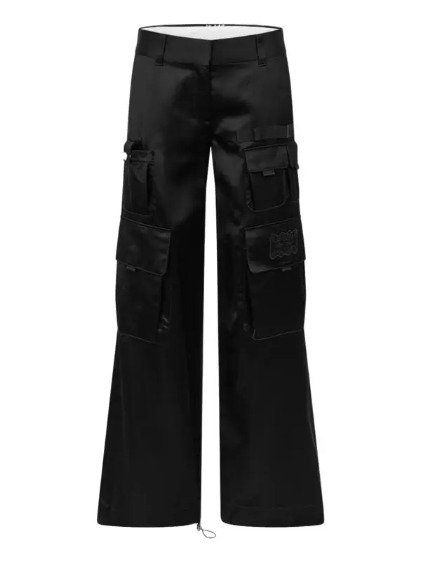Off-White Wide-leg Cargo Pants - Black