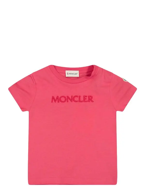 Moncler Logo Crew Neck T-shirt - Red