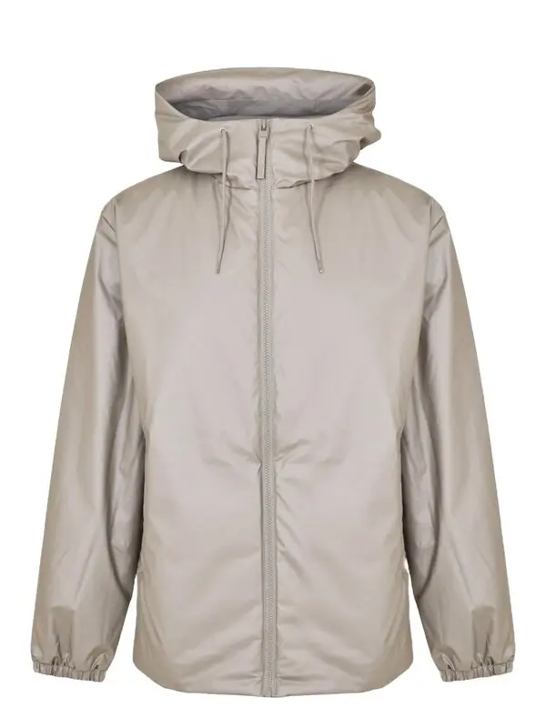 Rains Lohja Zipper Long Sleeve Puffer Jacket - Nude