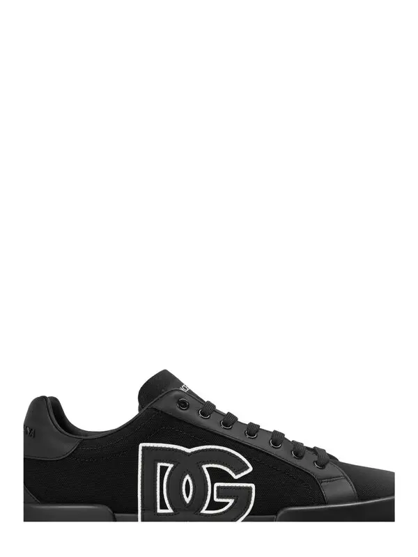 Dolce & Gabbana Portofino Canvas Sneakers - Black
