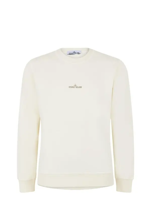 Stone Island Dial Logo Sweatshirt - White