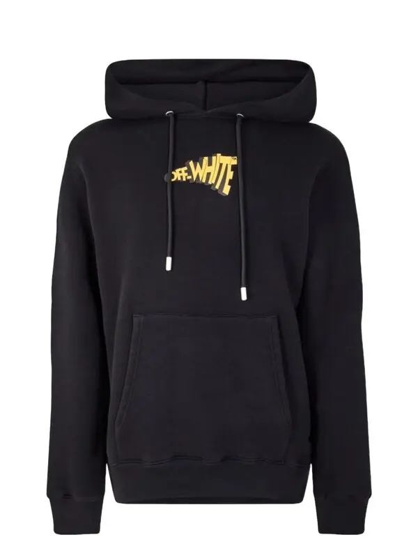 Off-White Arrow Logo Hooded Sweatshirt - Black