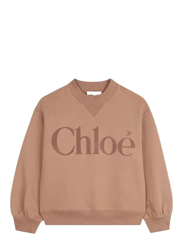 Chloé Knitted Sweatshirt With Logo - Black