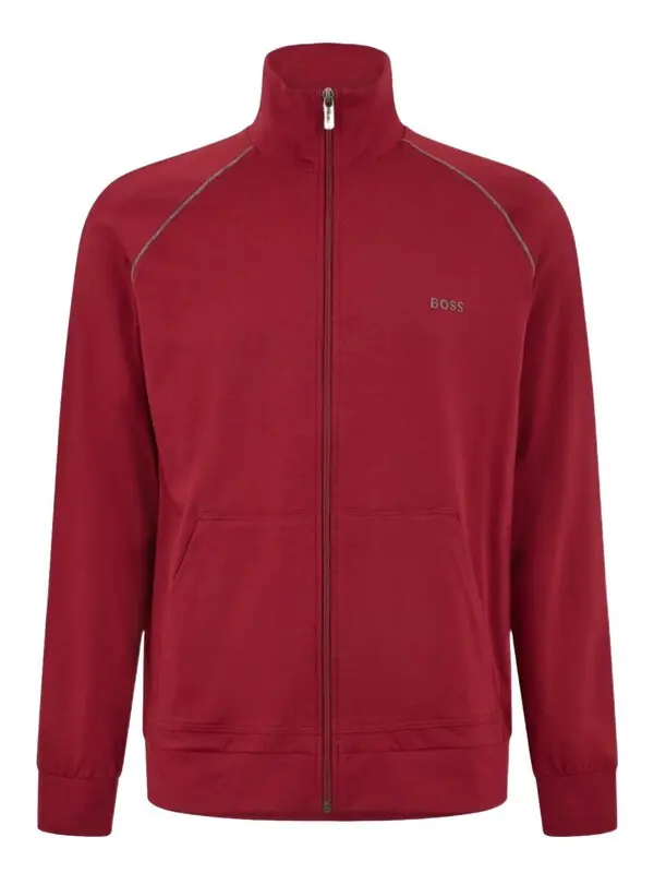 Hugo Boss Mix Match Full-zip Fleece Top - Red