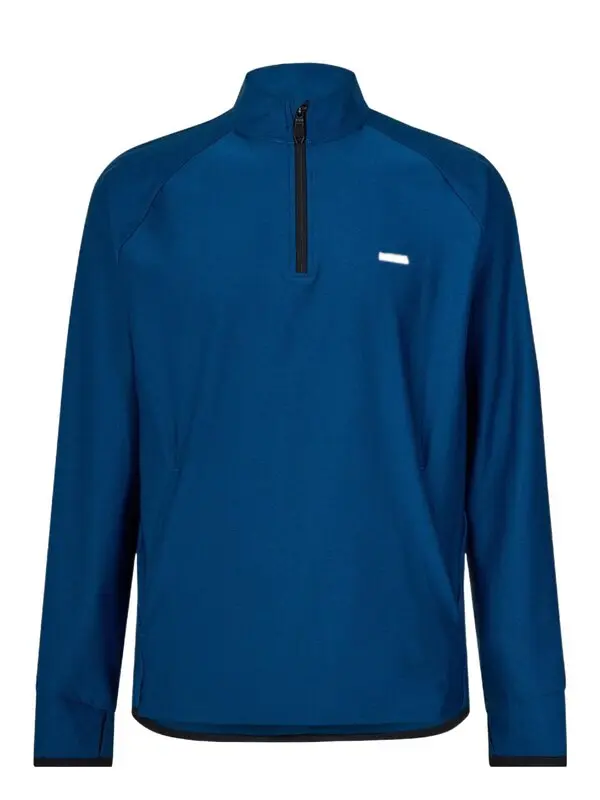 Hugo Boss Sweat Active Zip Up Top - Blue