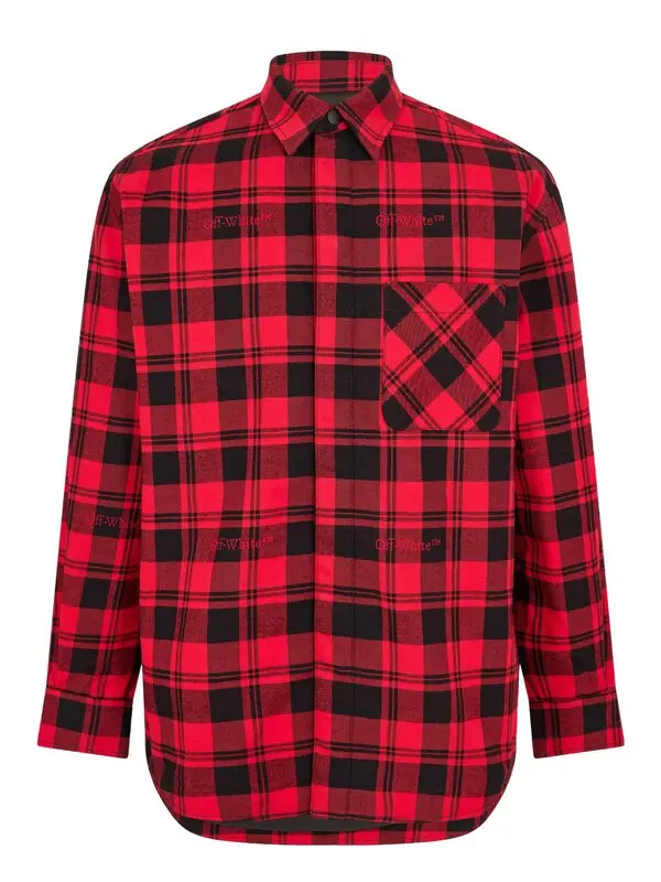 Off-White Padded Overshirt Sn99 - Red