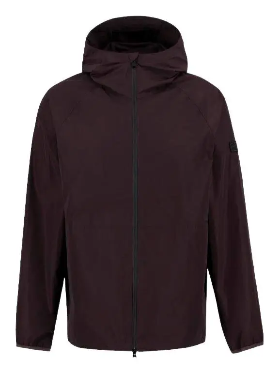 Barbour Peckett Showerproof Jacket With Hood - Java Red
