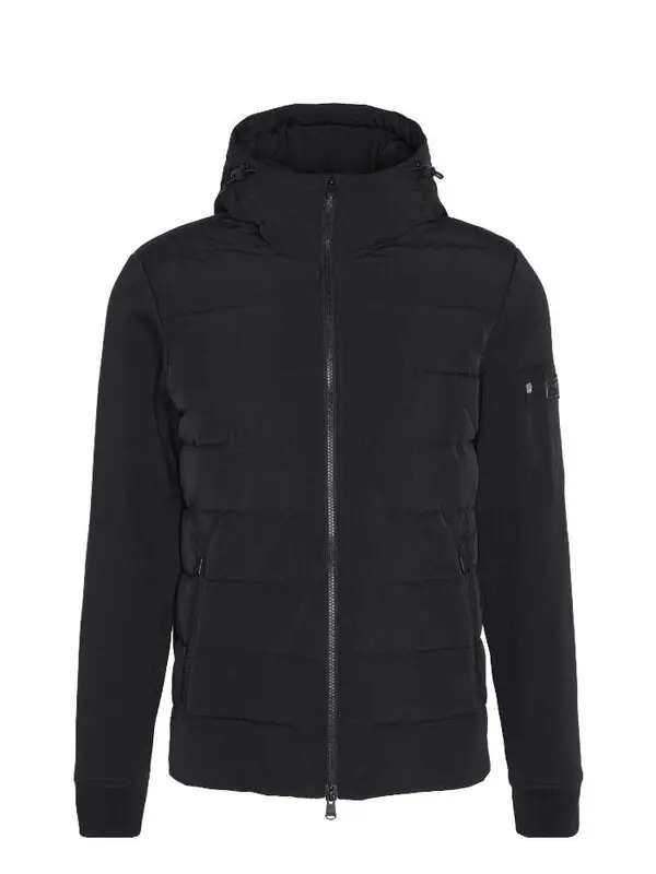 Barbour Stanley Hooded Quilted Sweatshirt - Black