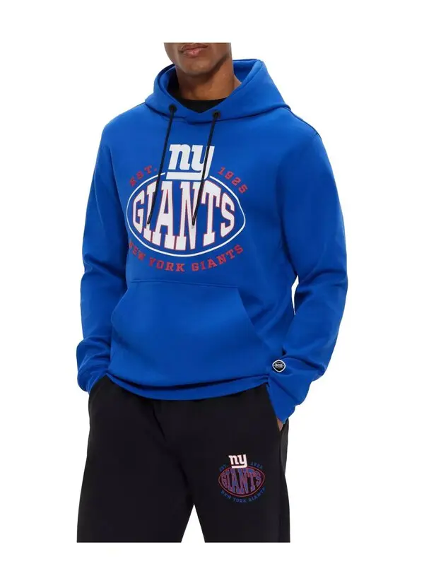 Hugo Boss Boss 'w Touchback' Graphic Hoodie - Blue