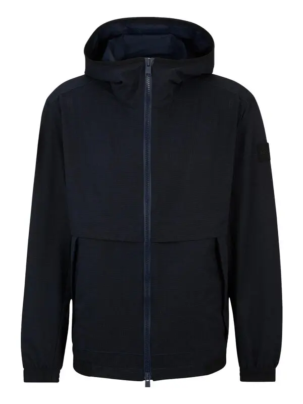 Hugo Boss Hooded Techwear Jacket - Black