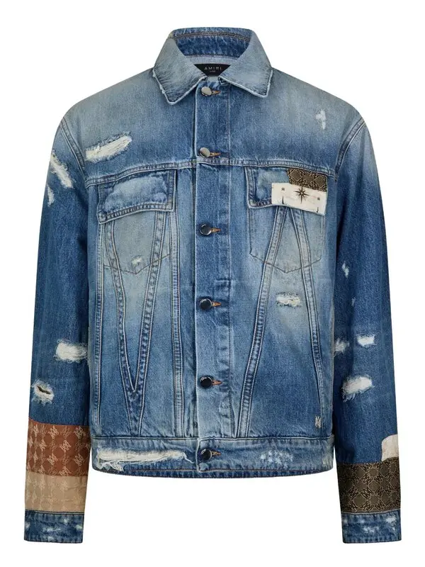 Amiri Airpatch Trucker Jacket - Blue