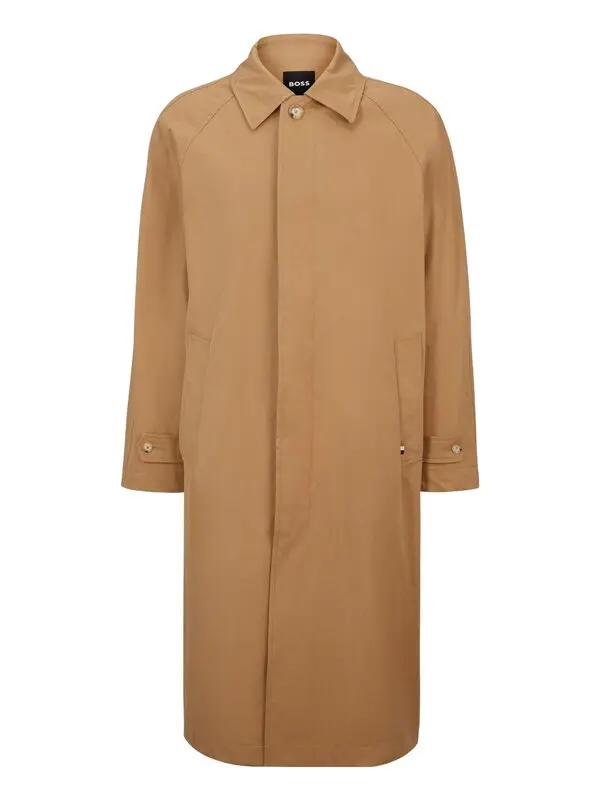 Hugo Boss Hugo Colored Long Car Coat - Brown