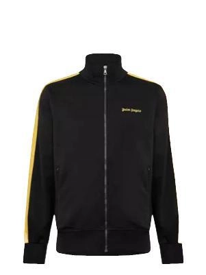 Palm Angels Classic Track Side Stripe Relaxed Fit Tracksuit Top - Black