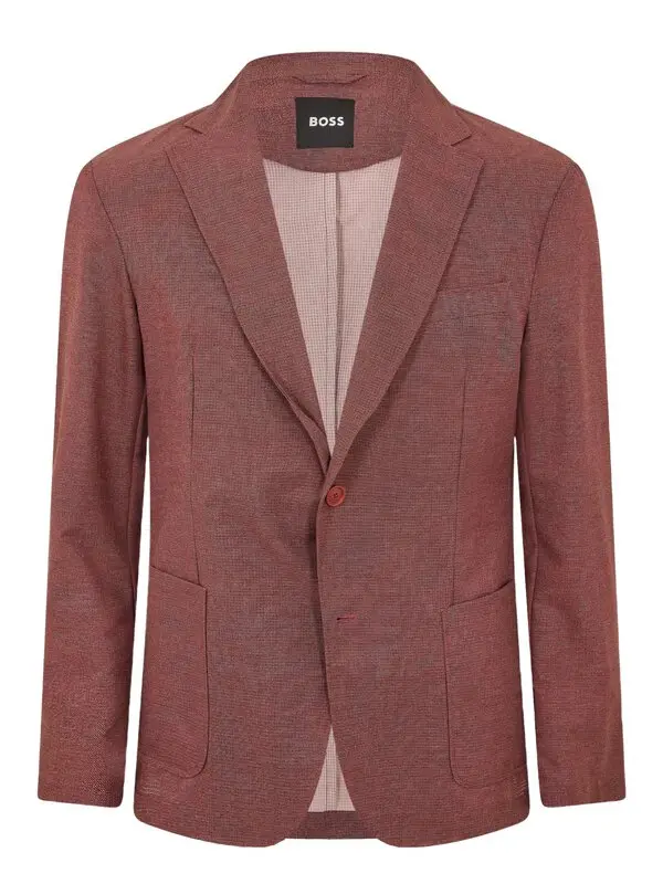 Hugo Boss Single-breasted Blazer - Red