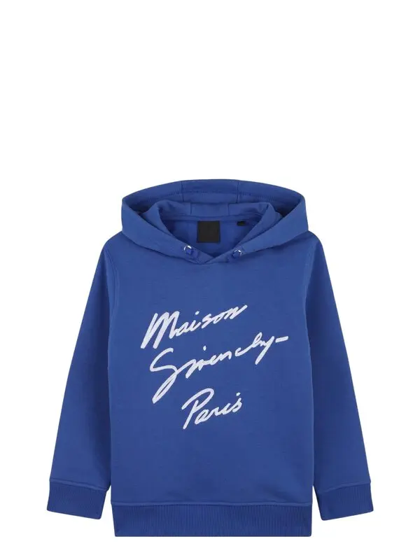 Givenchy Hoodie With Graphic Logo - Blue
