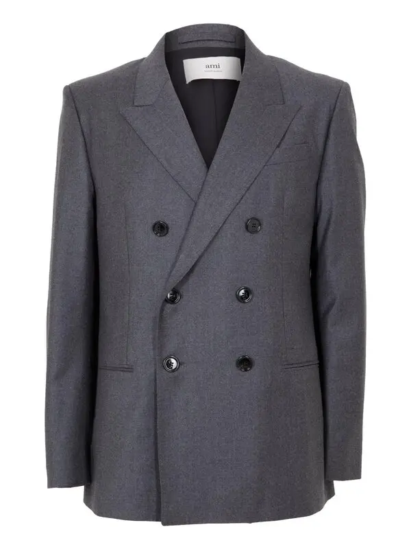 AMI Paris Button Blazer - Black