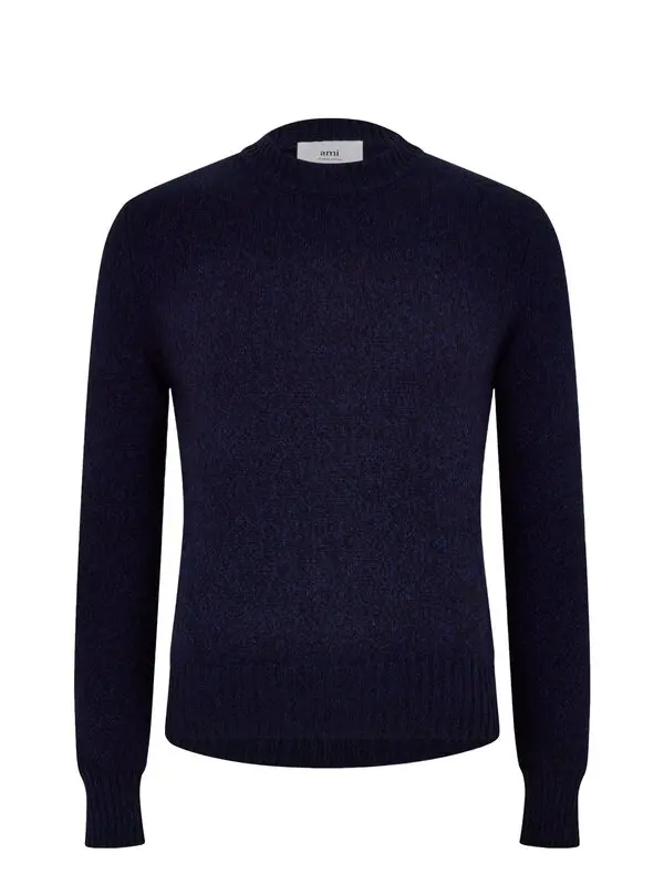 AMI Paris Crew Neck Pullover - Black