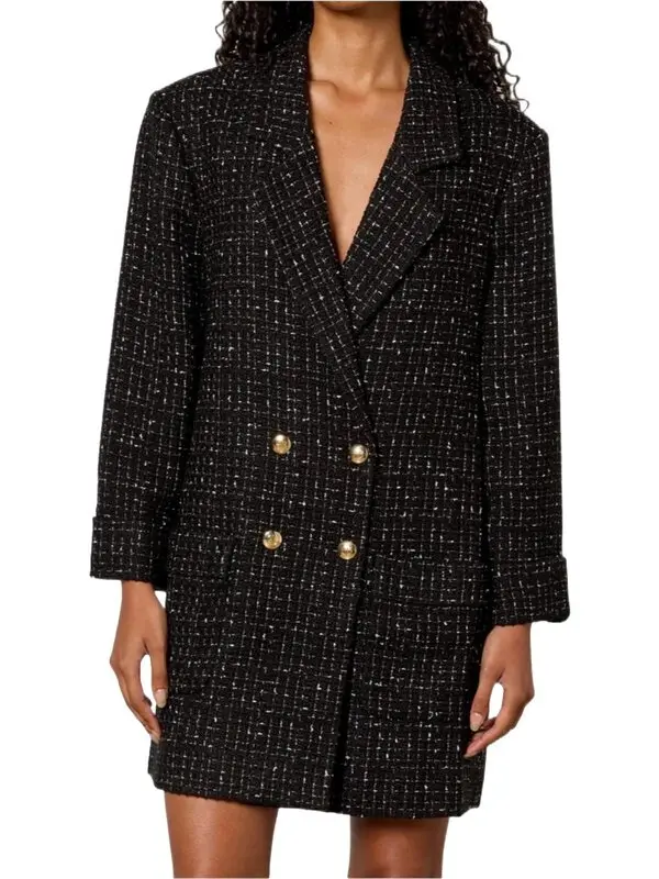 ANINE BING Suit Dress - Cream/black