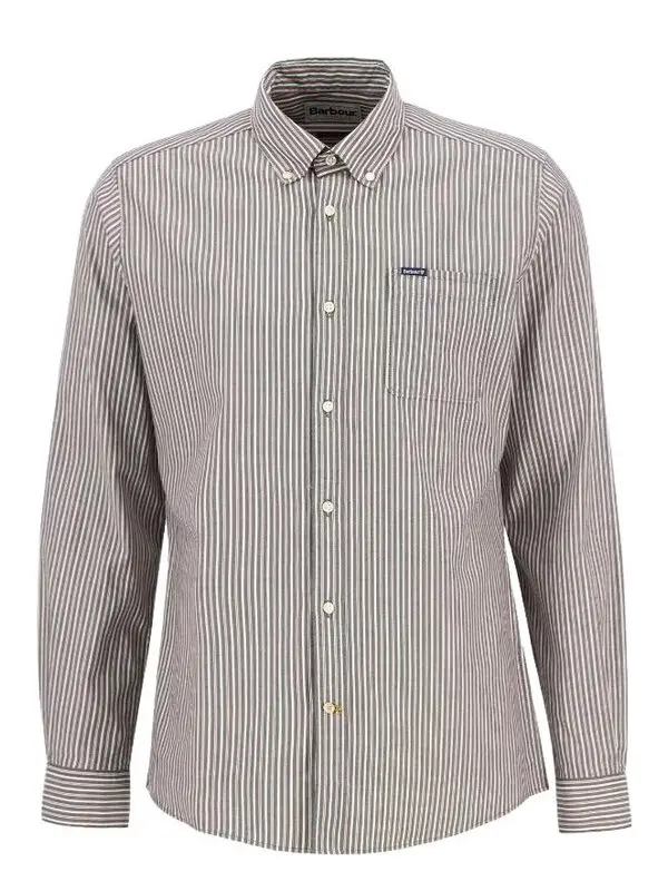 Barbour Long Sleeve Shirt - Gray