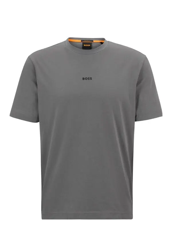 Hugo Boss Logo Crew-neck T-shirt - Gray