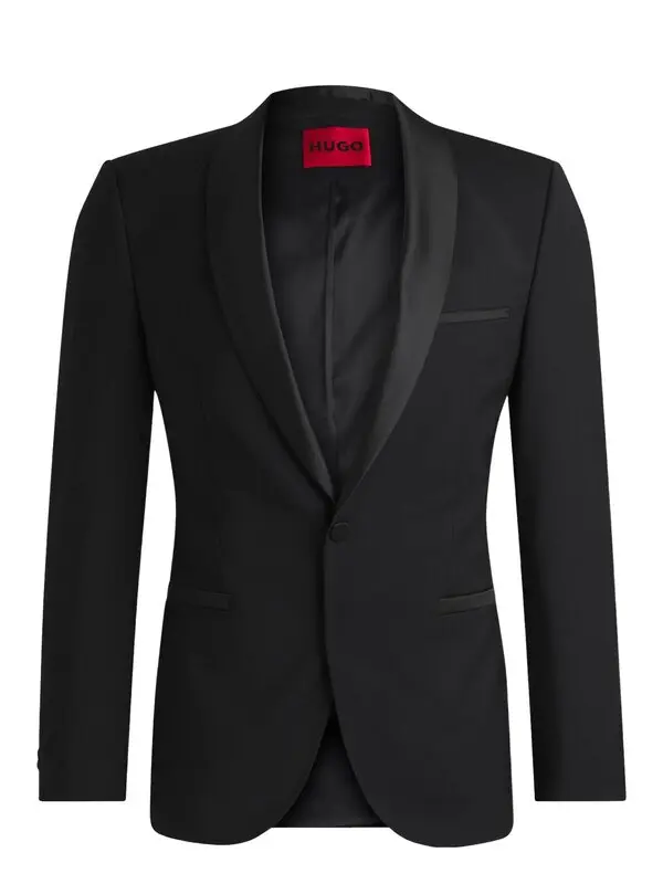 Hugo Boss Single-breasted Tuxedo Jacket - Black