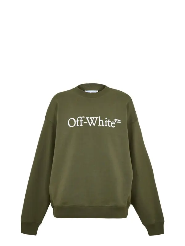 Off-White Crew Neck Sweatshirt - Green