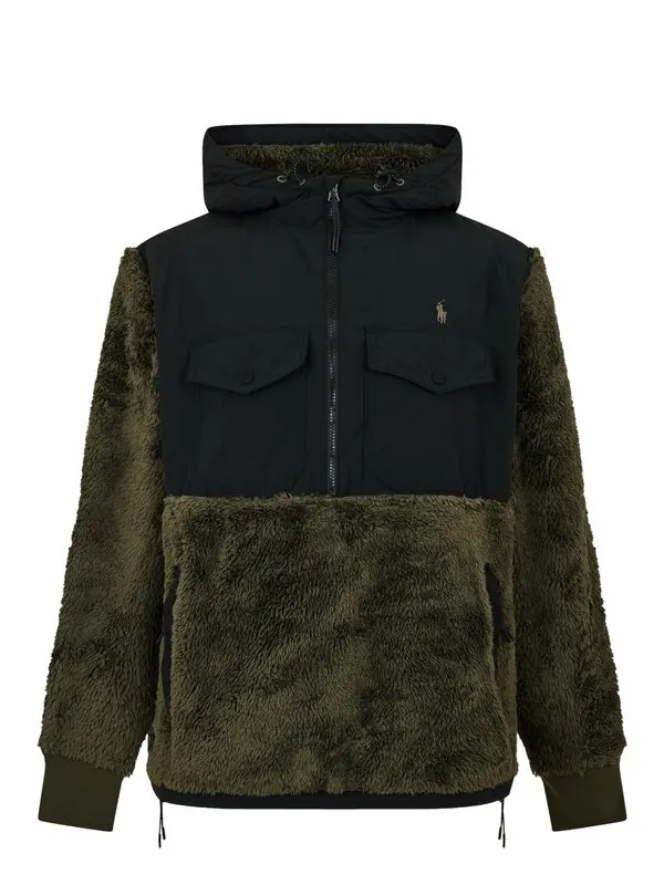 Polo Ralph Lauren Full-zip Fleece With Hood - Black