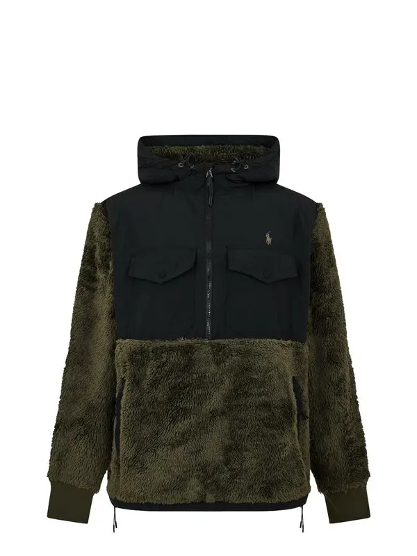Polo Ralph Lauren Full-zip Fleece With Hood - Black