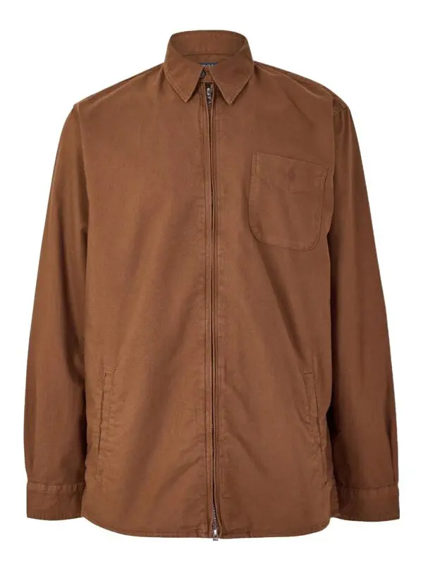 Polo Ralph Lauren Garment Dye Overshirt - Brown