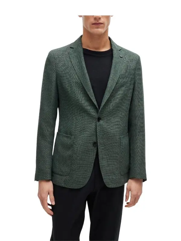 Hugo Boss Single-breasted Blazer - Green