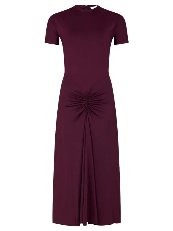 Victoria Beckham A-line Midi Dress With Gathered Detail - Red