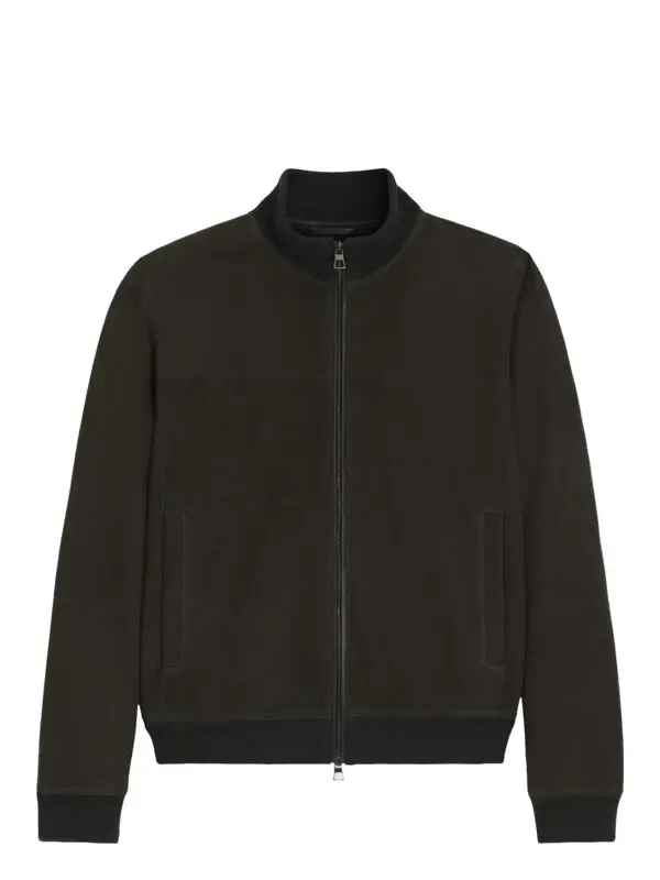 Hugo Boss Boss X Beckham Shearling Bomber Jacket - Black