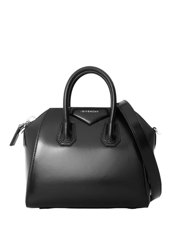Givenchy Antigona Logo Shoulder Bag - Black