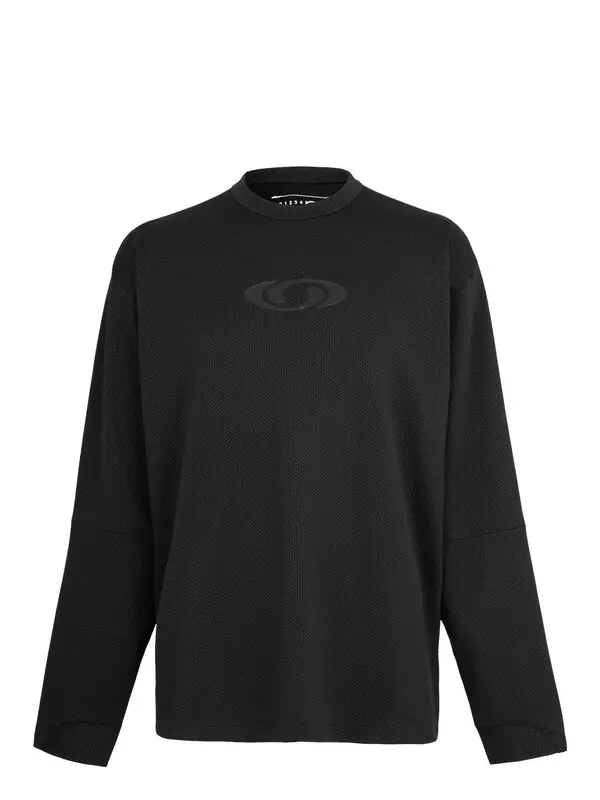 MAISON MARGIELA X Salomon Motomesh Oversized Sweater - Black