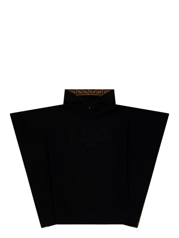 Fendi Logo Shawl - Black