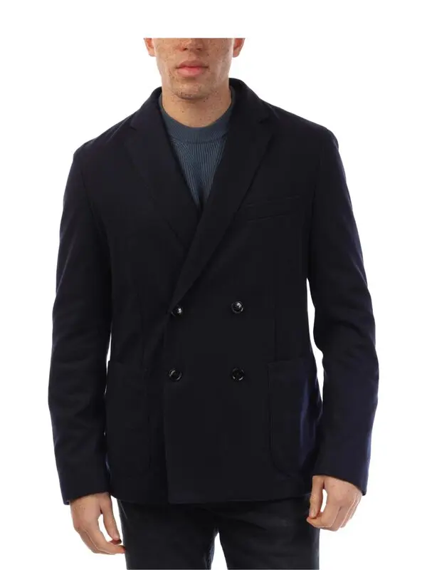 Hugo Boss Double-breasted Blazer - Black