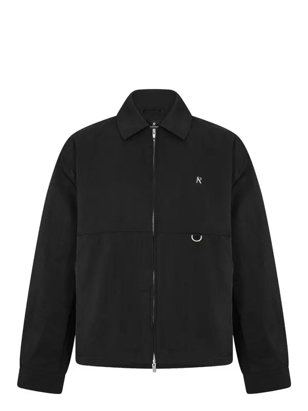 REPRESENT Solid Color Overshirt - Black
