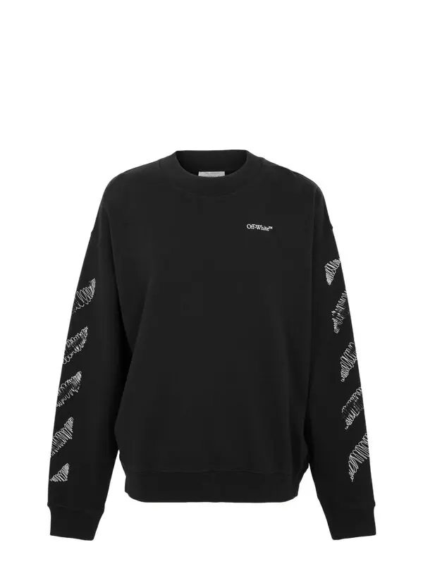 Off-White Scrib Skate Crew Sweatshirt - Black