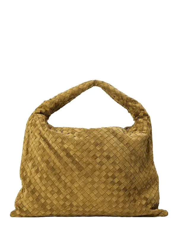 Bottega Veneta Large Woven Leather Shoulder Bag - Brown