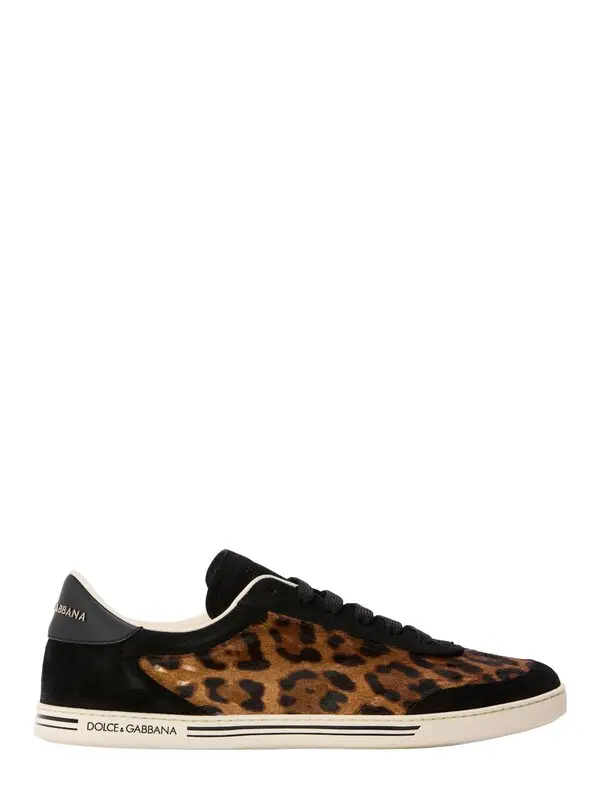 Dolce & Gabbana Leopard Print Low-top Trainers - Black