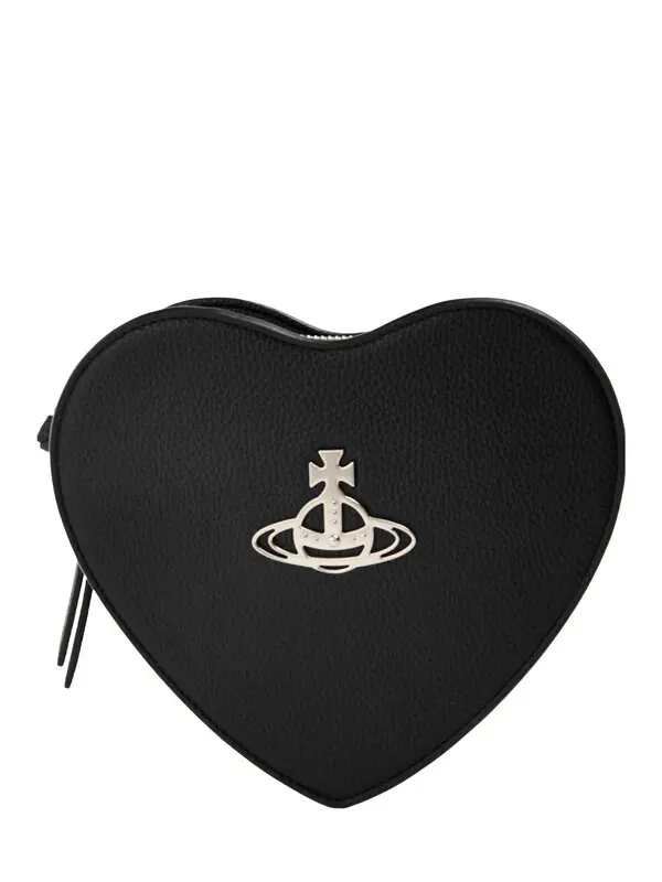 VIVIENNE WESTWOOD Heart Shaped Crossbody Bag - Black