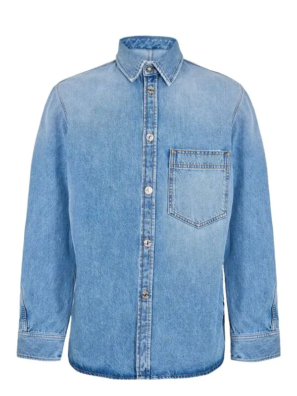 Givenchy Washed Denim Shirt - Blue