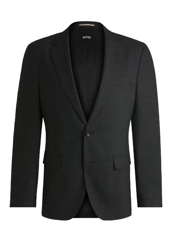 Hugo Boss Single-breasted Blazer - Black