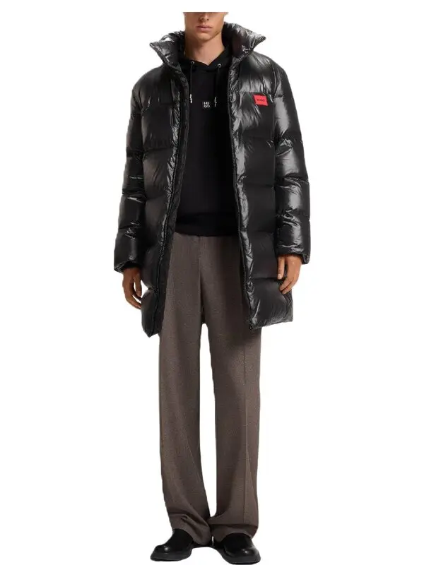 Hugo Boss Solid Stand Collar Jacket - Black