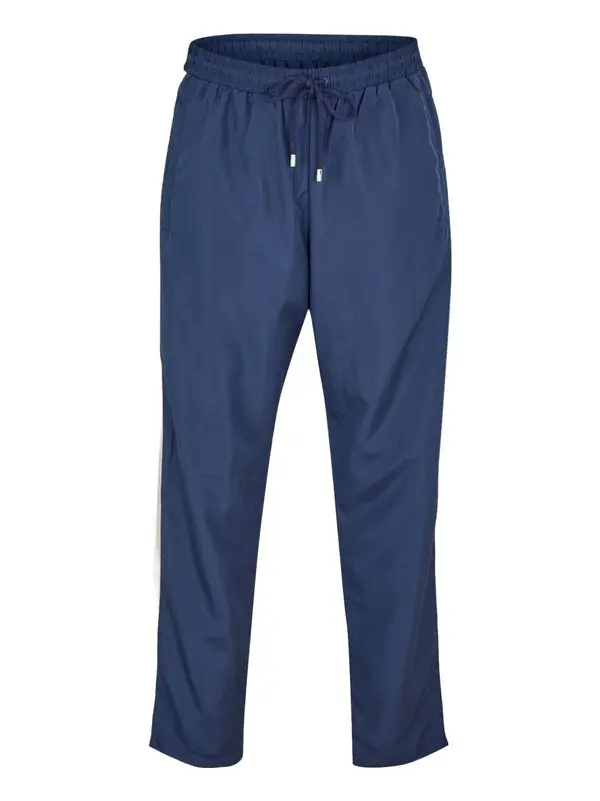 Gucci Elastic Waist Trousers With Side Stripe Detail - Blue
