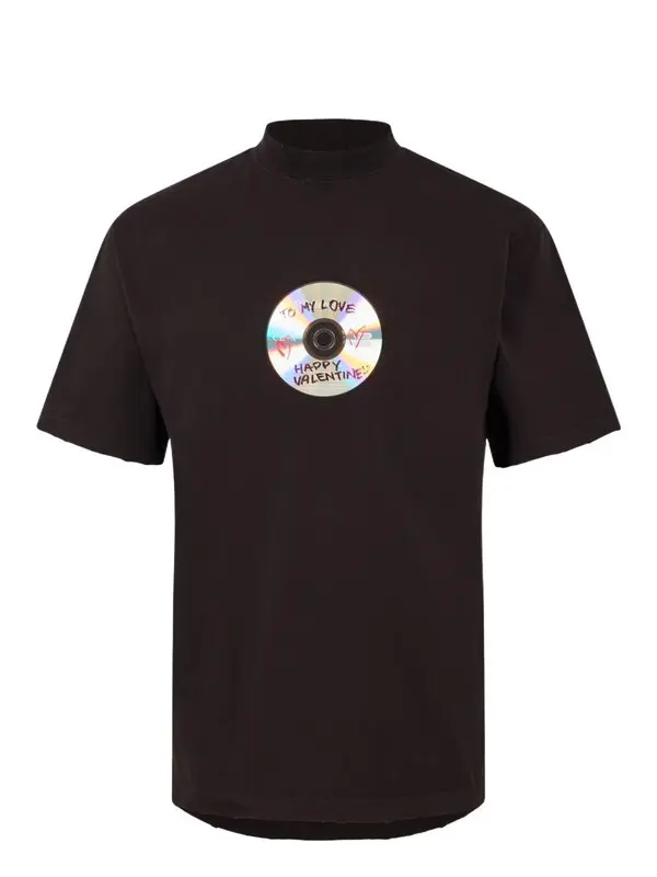 Balenciaga Happy Valentines T-shirt - Black