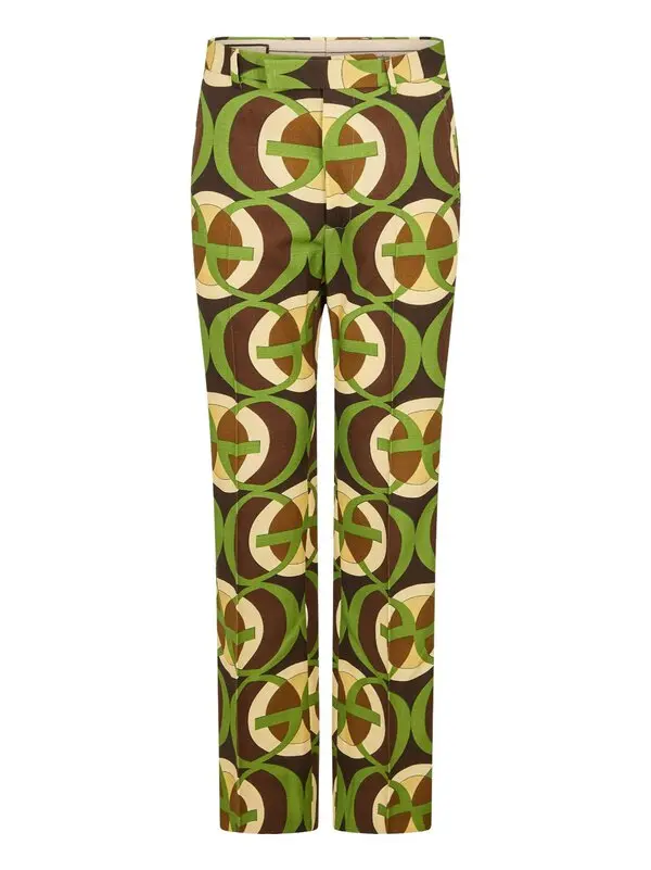 Gucci Printed Trousers - Green