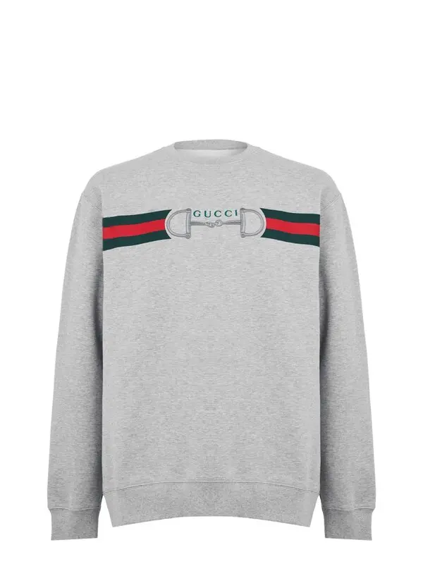 Gucci Versatile Casual Sweatshirt - Gray